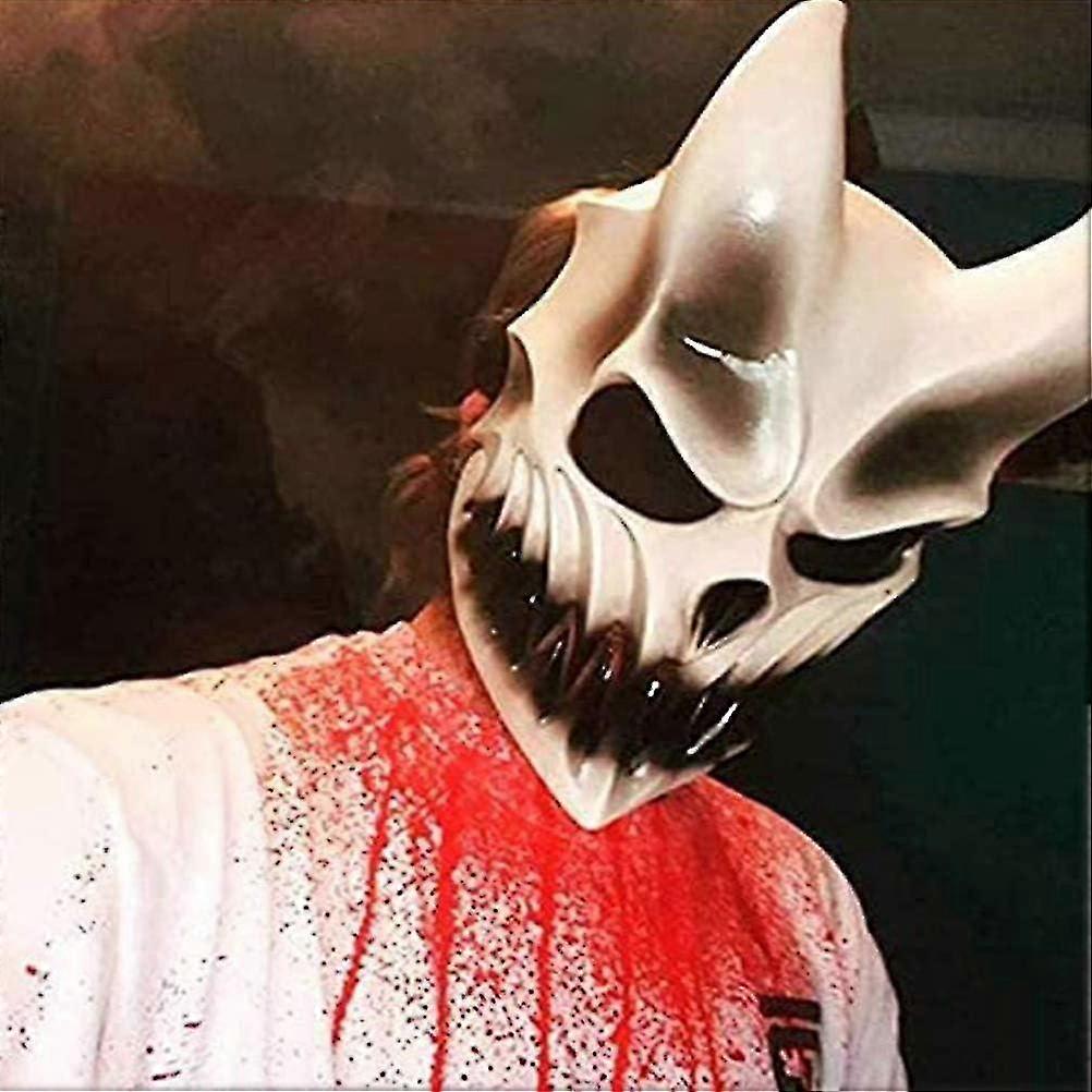 Demon Mask, Slaughter To Prevail Mask Oni Mask Halloween Prop Party ...