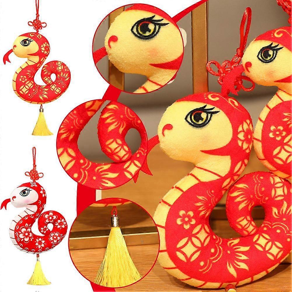 Year of the Snake 2025 Hanging Decoration Snake Plush Ornaments Zodiac ...