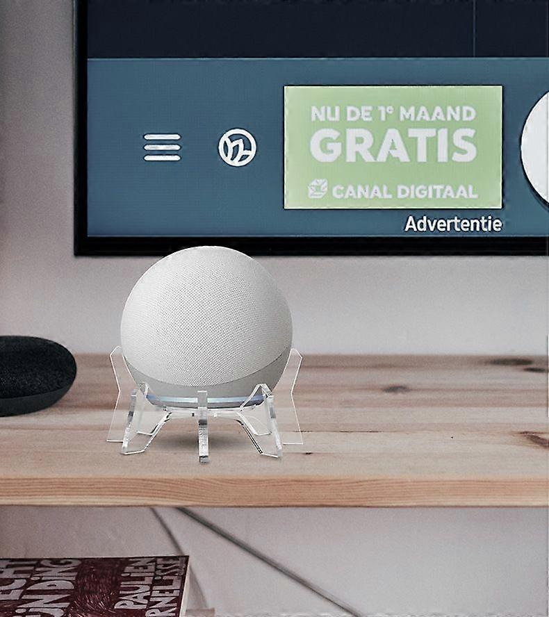 Echo Dot 4th Holder,Clear Acrylic Speaker Shelf Holder,Stable Speaker ...