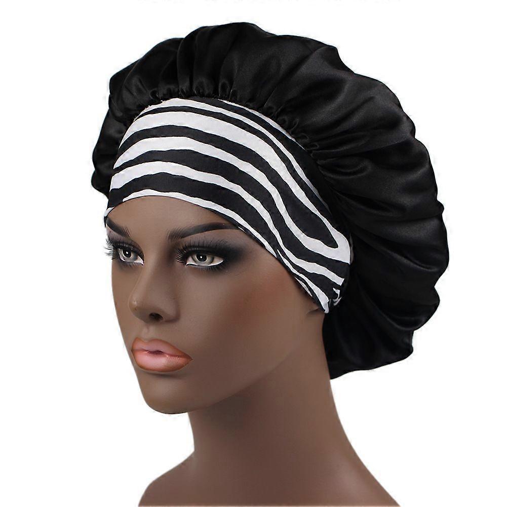 2025 Newly Women's Satin Solid Sleeping Hat Night Sleep Cap Hair Care ...