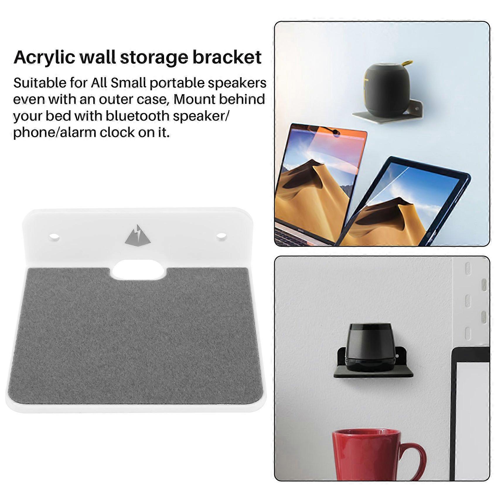 Wall Shelf Speaker Stand, Small Wall Shelf Speaker Mount for Bluetooth ...