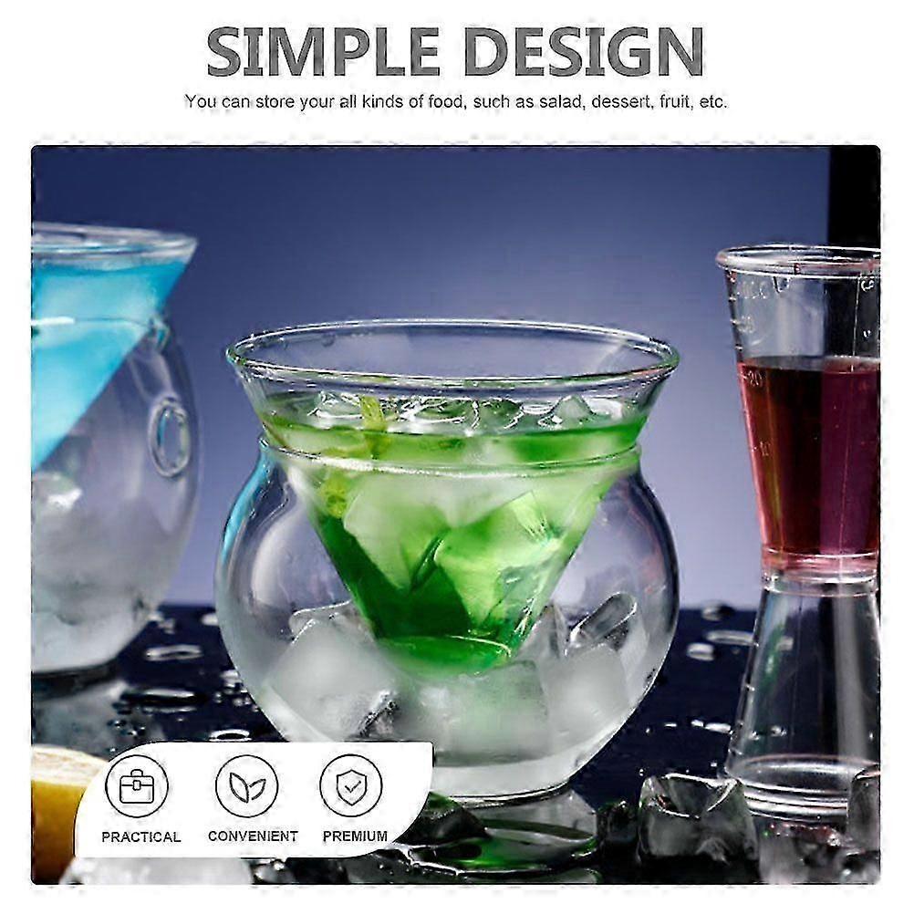 1 Set Glass Caviar Chiller Server Set Serving Dish with Ice Holder for ...