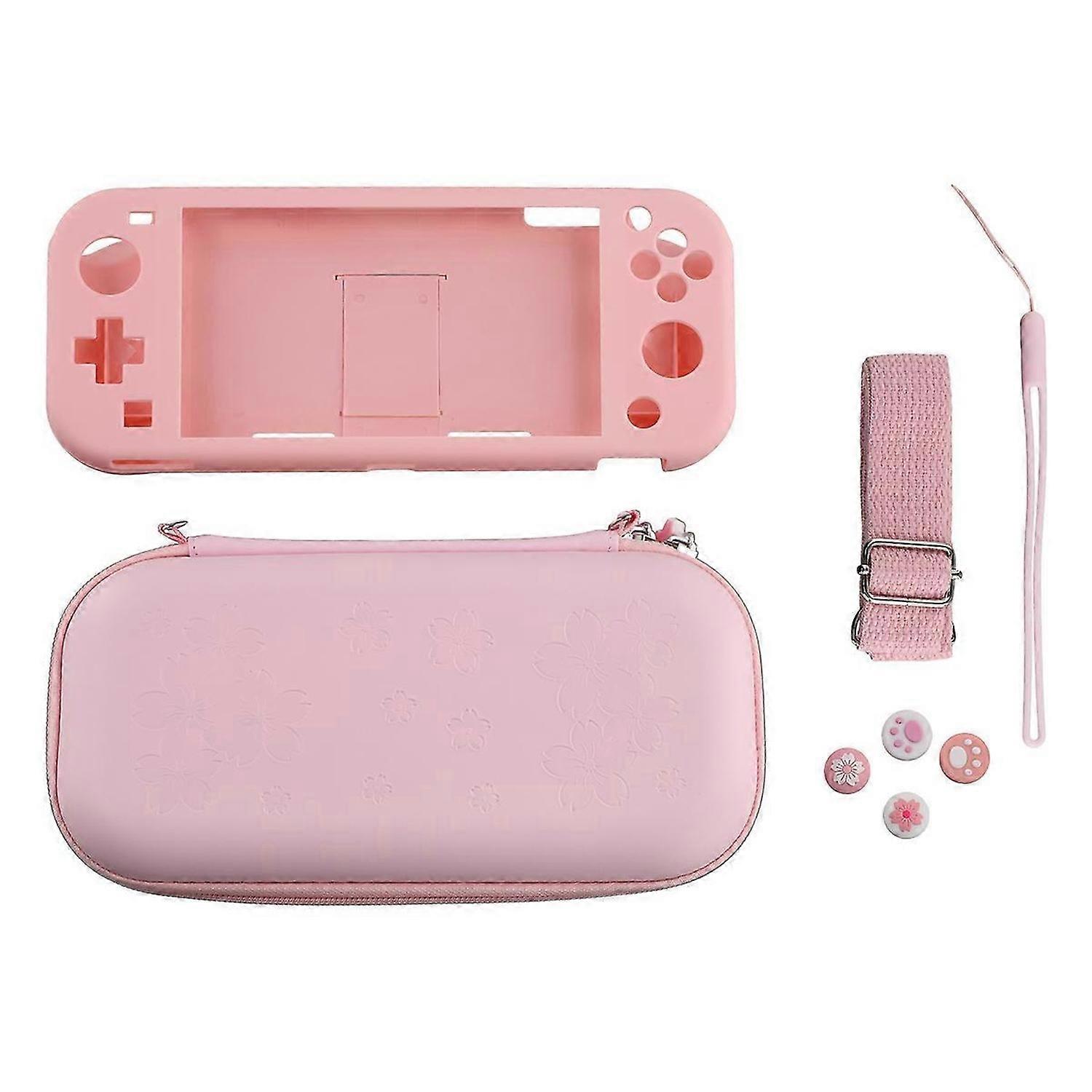 Pink Carrying Case Compatible with Nintendo Switch Lite, Portable ...