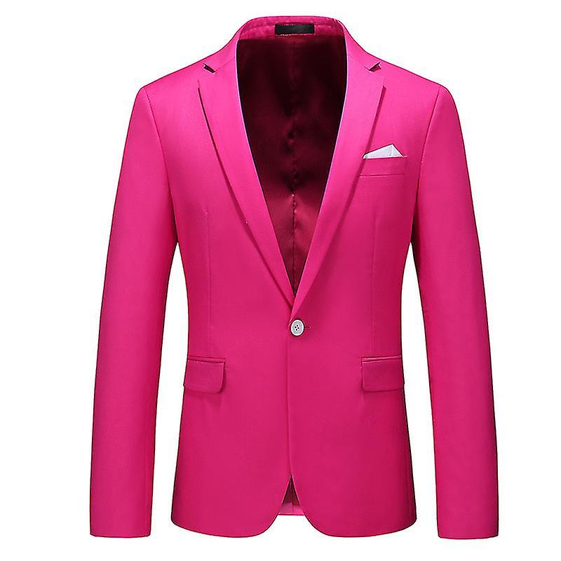 Men's One Button Suit Slim Slim Solid Color Suit Two Pieces | Fruugo ZA