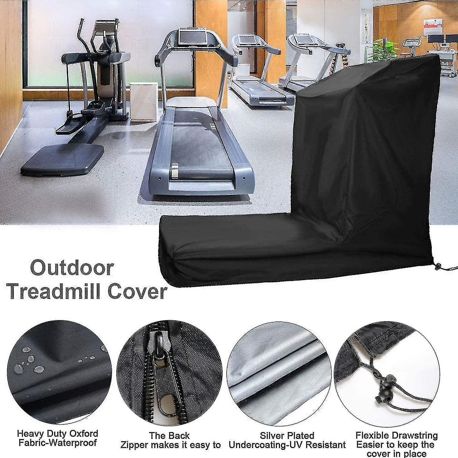 Foldable Treadmill Cover With Zipper, Dustproof And Waterproof Cover ...