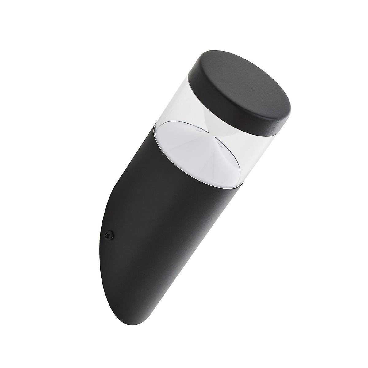 Pollux 3000k LED Outdoor Modern Slanted Wall Lamp Black IP44 | Fruugo UK