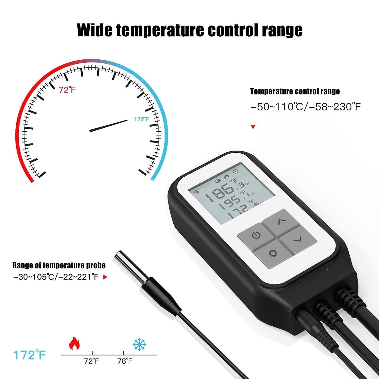 WiFi Smart Temperature Socket 2 Positions APP Remote Control Timing for ...