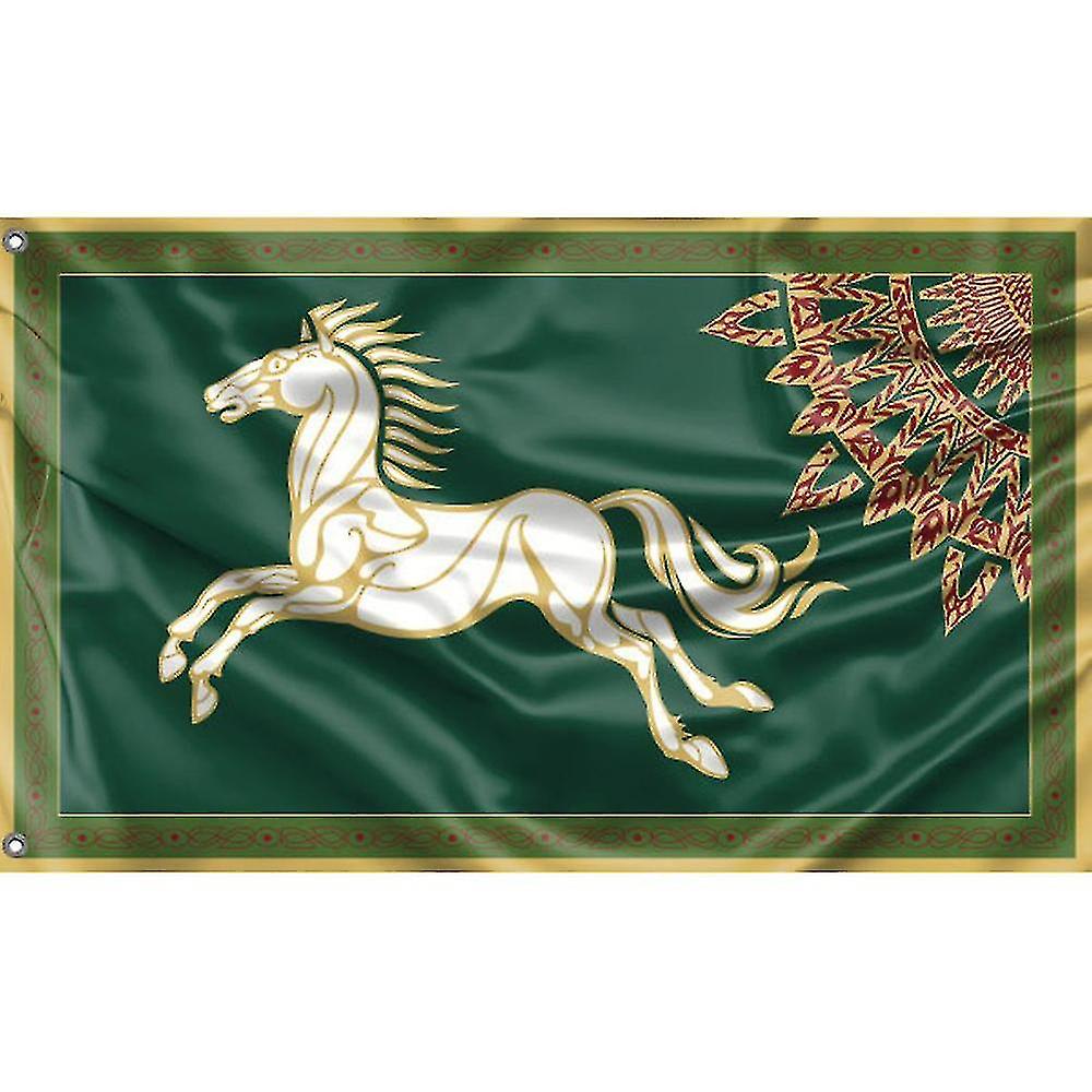 Medieval Empire Royal Flag Rohan Gondor Horse Tree Banner Middle Ages ...