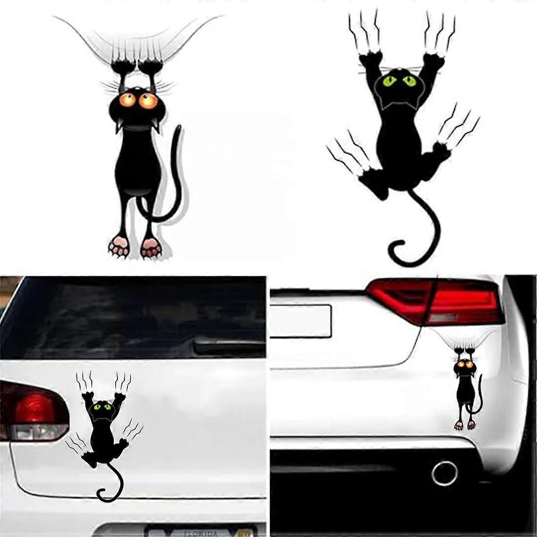 pieces cat car stickers, cat car stickers, cute funny cat scratches ...