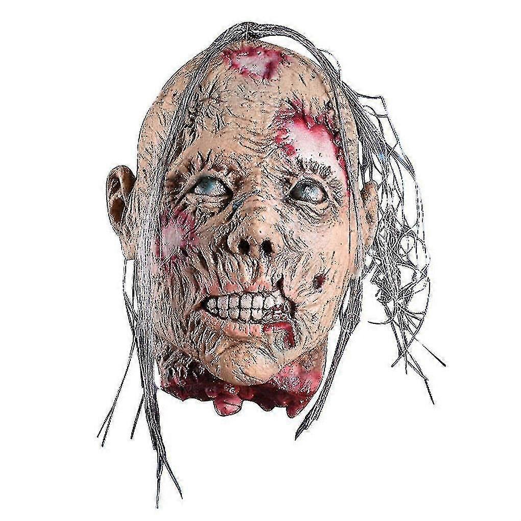 Halloween Decoration Hanging Severed Head Party Bloody Gory Zombie Prop ...