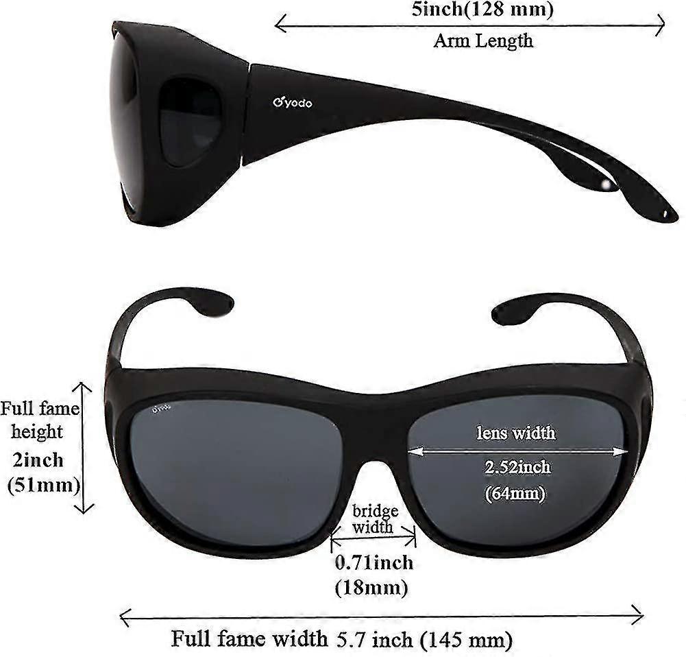 Fit Over Glasses Sunglasses With Polarized Lenses For Men And Women ...