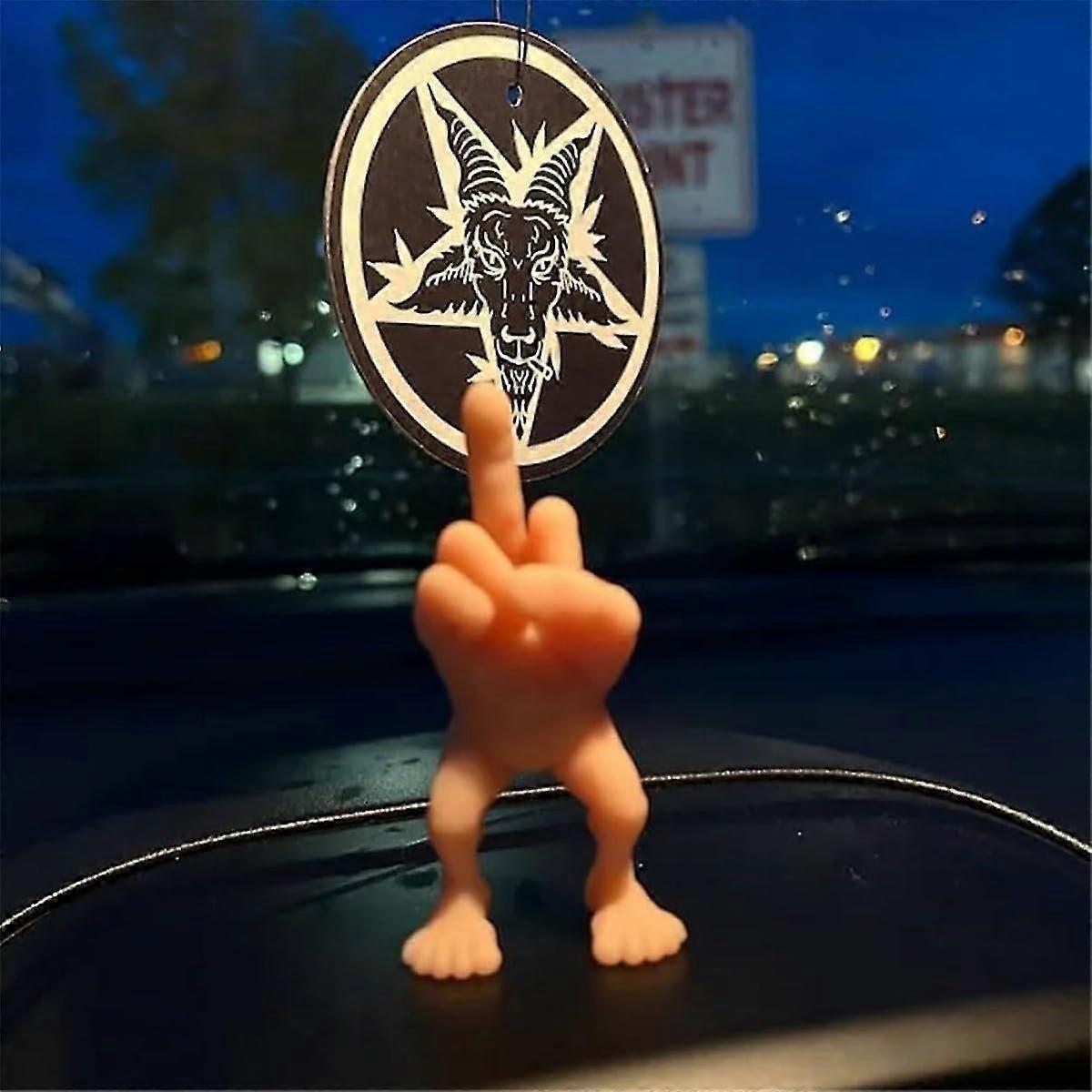 Middle Finger Figure With Legs, Funny Middle Finger Statue Decor, 3d ...