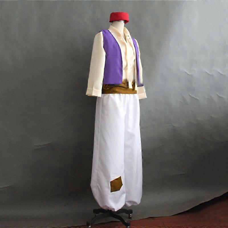 Anime Aladdin Lamp Prince Cosplay Costume Man Dance Party Movie Cosplay ...