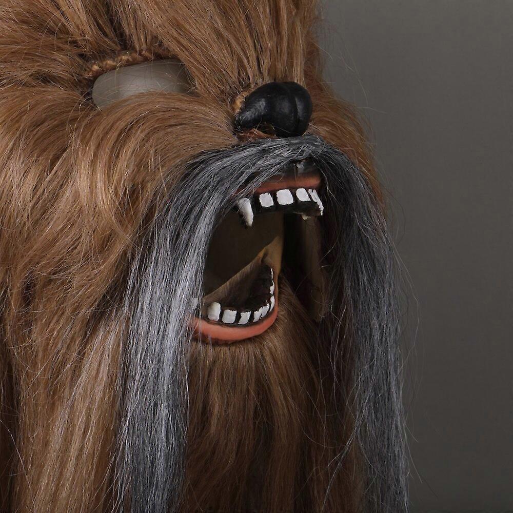 SW Accessories Chewbacca Mask Movble Jaw Cosplay Chewie Masks Full Head ...