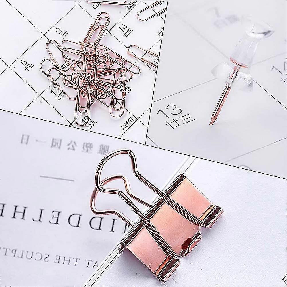 Push Pins Binder Clips Paper Clips Map Tacks Sets, 5 Styles 500 Pcs ...