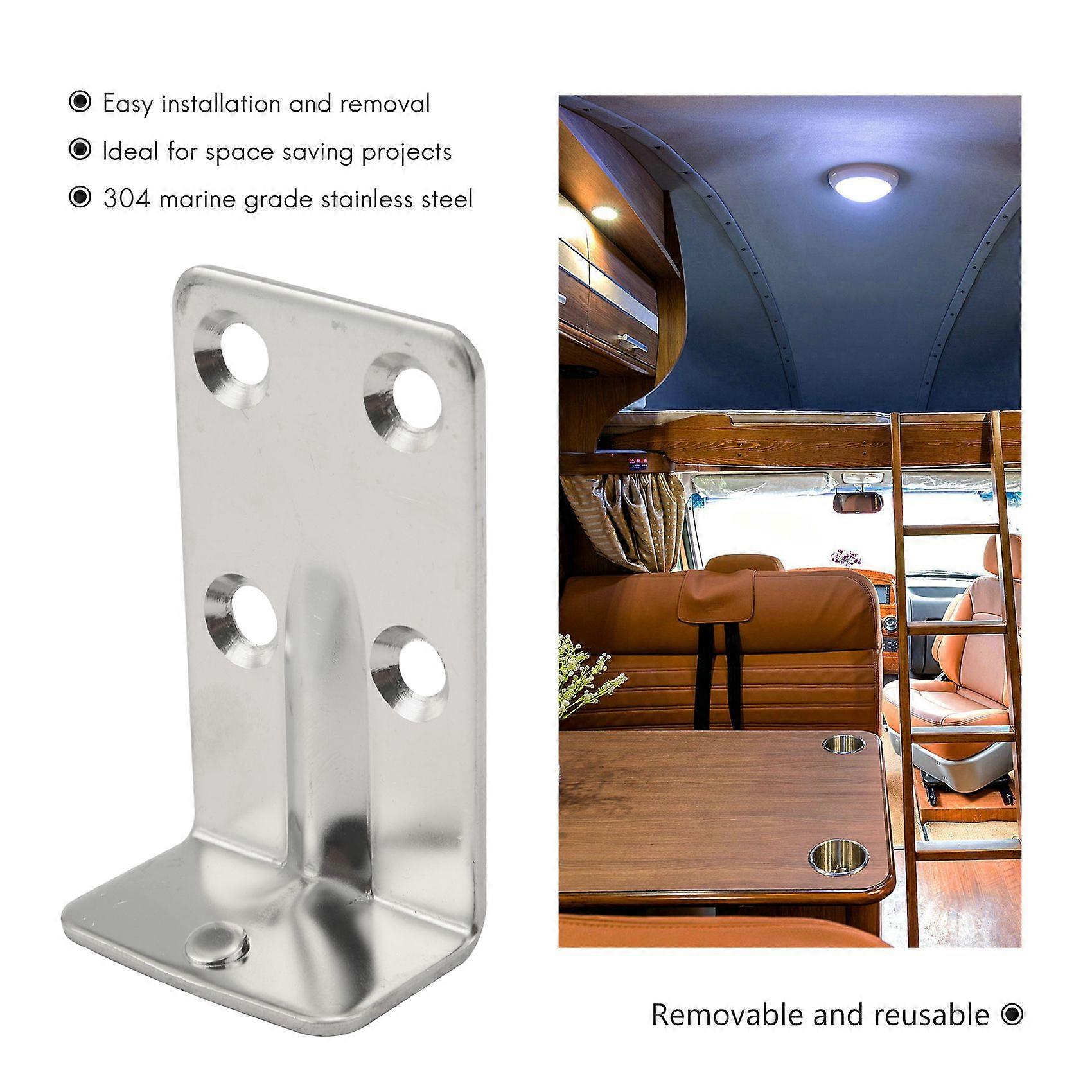 2 Set Marine Grade Stainless Steel Table Bracket Set Removable Multiple ...