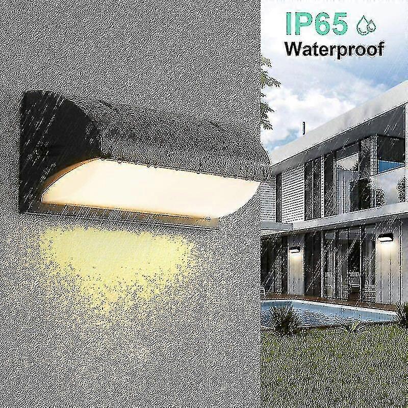 18w Outdoor Wall Light With Motion Sensor, 3000k Warm White Outdoor Wall Light Ip65 Radar ...