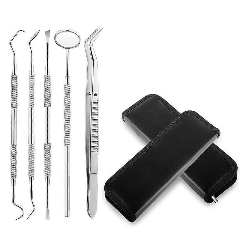 Dental Tools 5 Pack Teeth Cleaning Tools Kit Dentist Tool Kit With ...