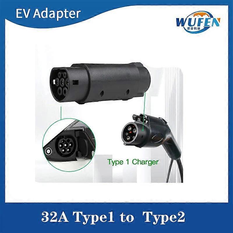 EV Charger Adapter J1772 to Tesla Charging Connector Type 2 to Type 1 ...