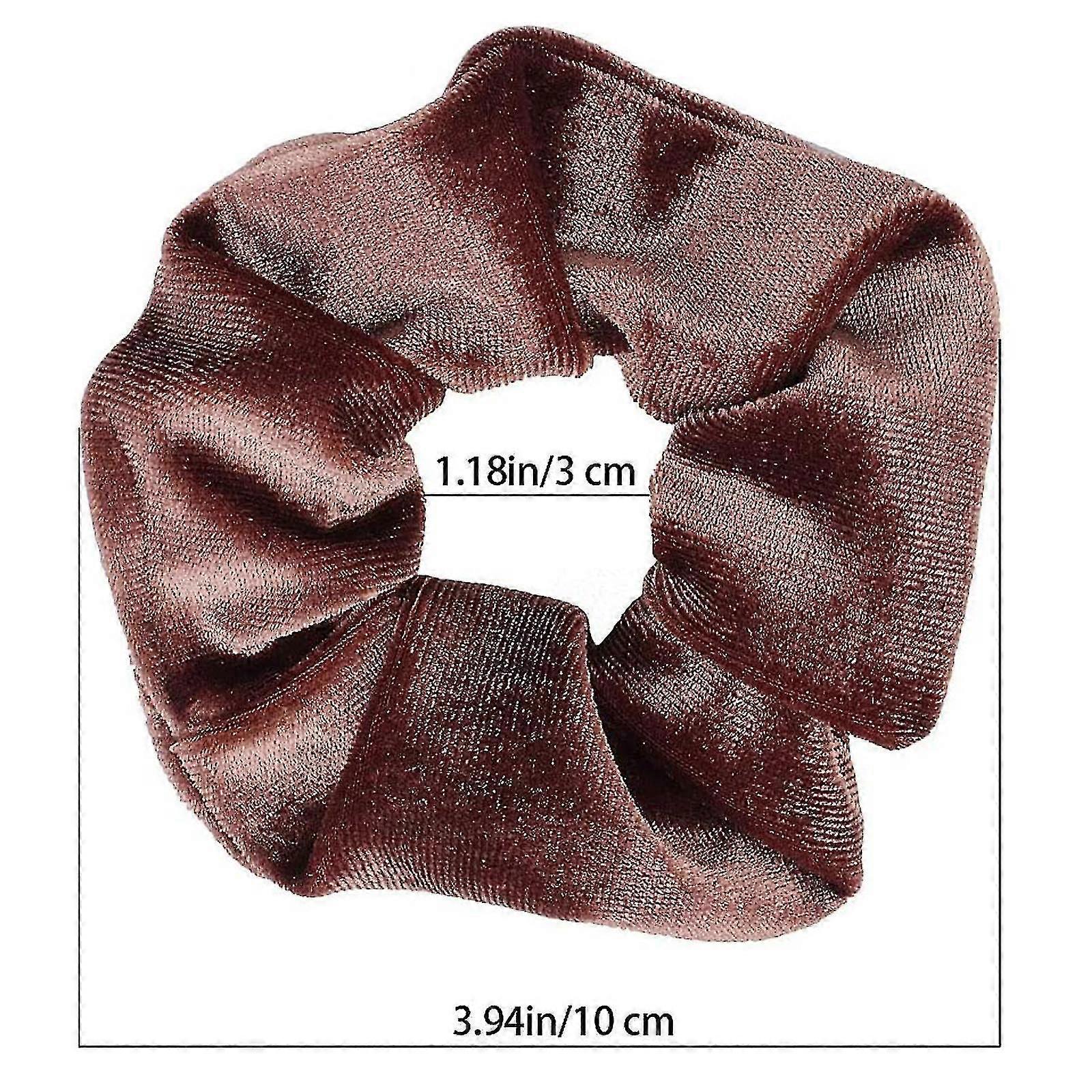 8Pc Elastic Velvet Hair Bands Colorful Ponytail Headbands Hair ...