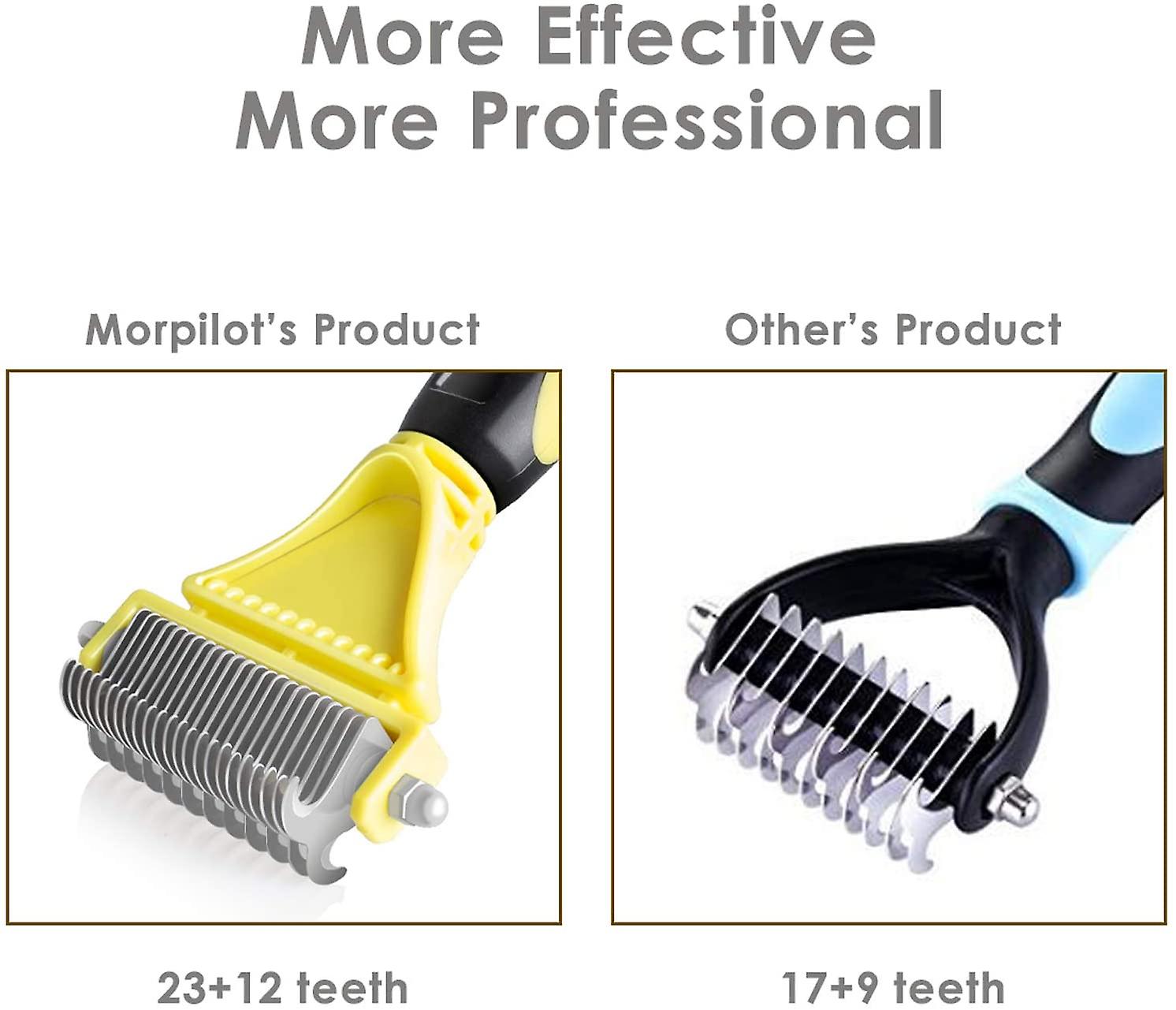 Dog Brush Cat Brush, Professional Dog Detangling Comb And Long Haired ...