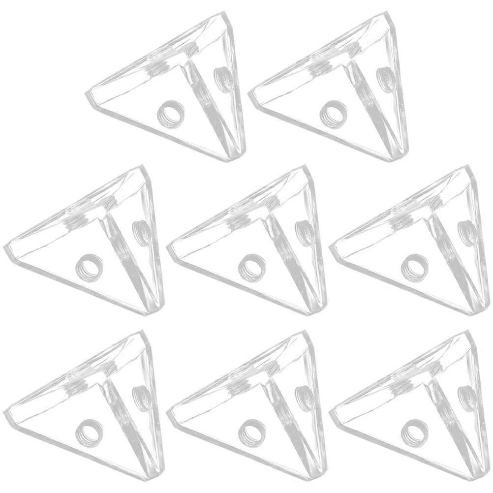 8Pcs Acrylic Display Case Connectors Triangle Connectors Acrylic ...