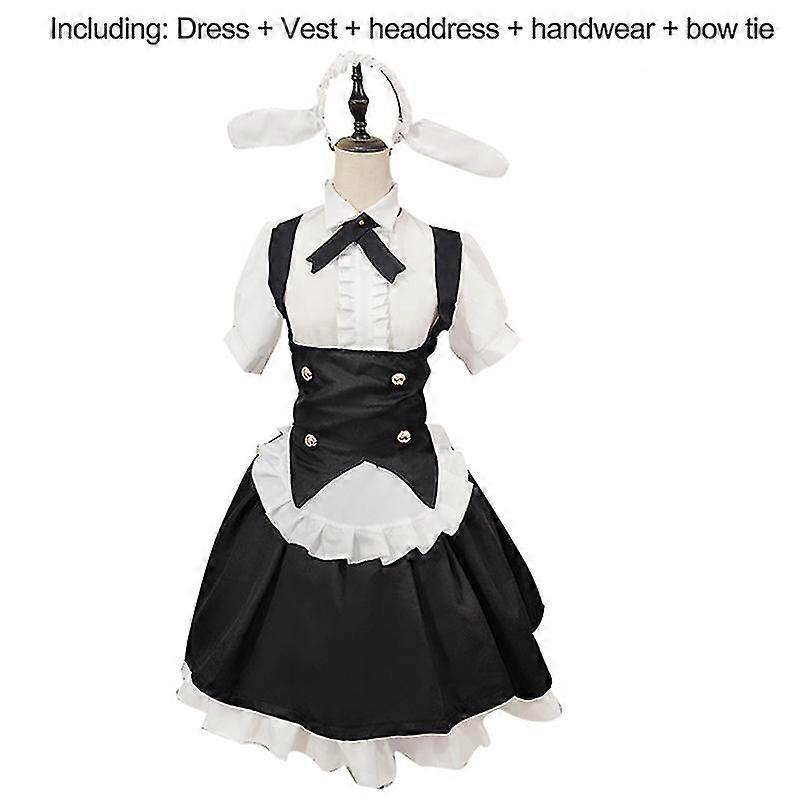 Lolita Dress Bunny Girl Senpai No Yume Wo Minai Cosplay Headband Collar ...