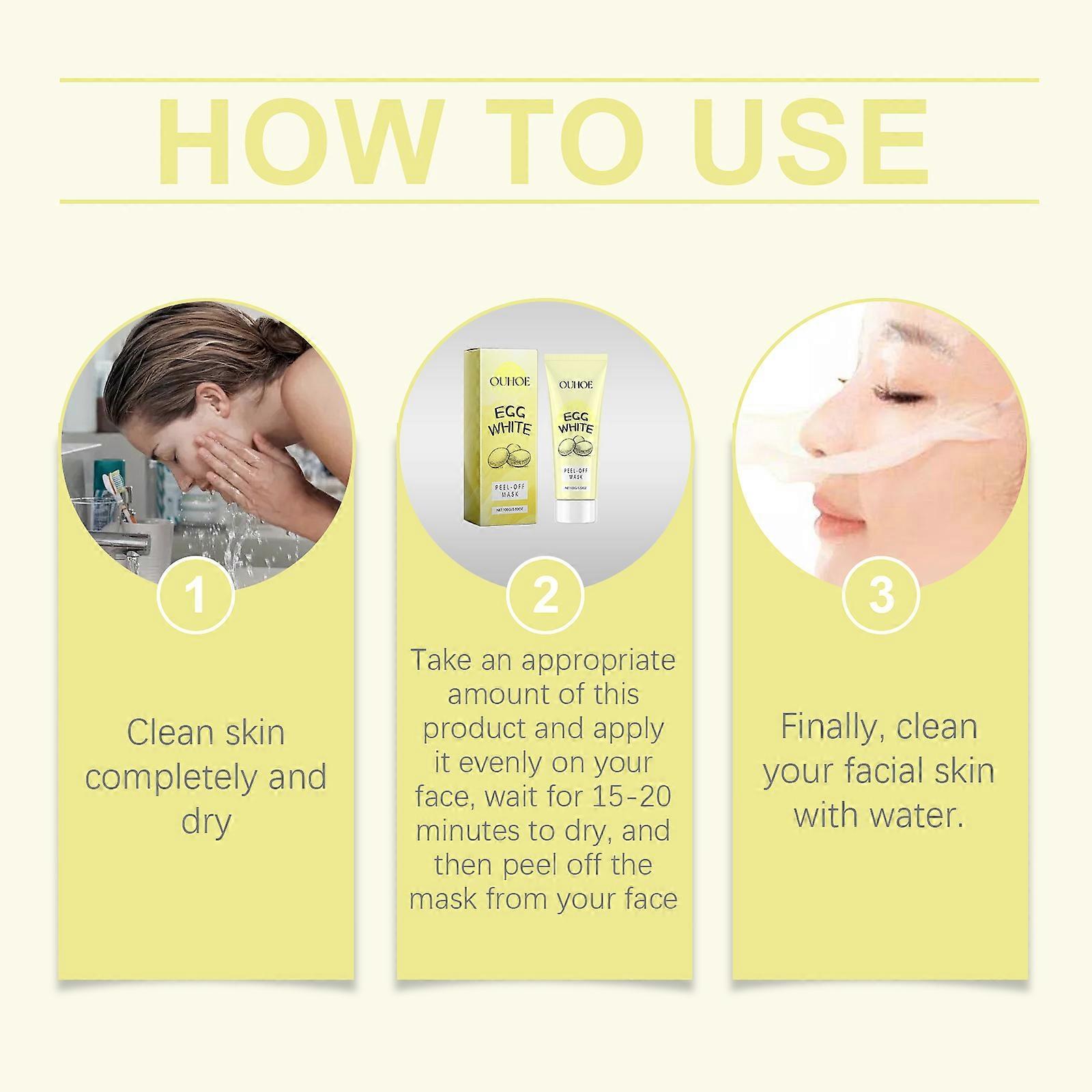 Exfoliating Peel Mask Facial Cleansing Blackhead Gentle Non-Tight ...