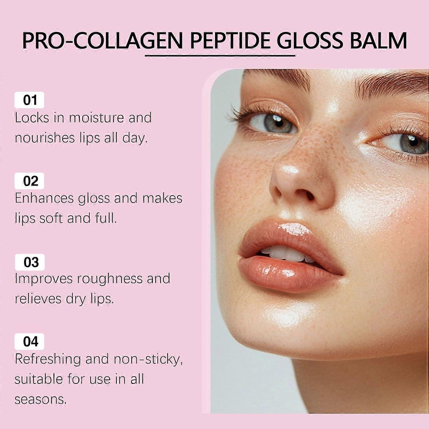 Pro-Collagen Peptide Lip Gloss Balm - Plumping and Hydrating Lip ...