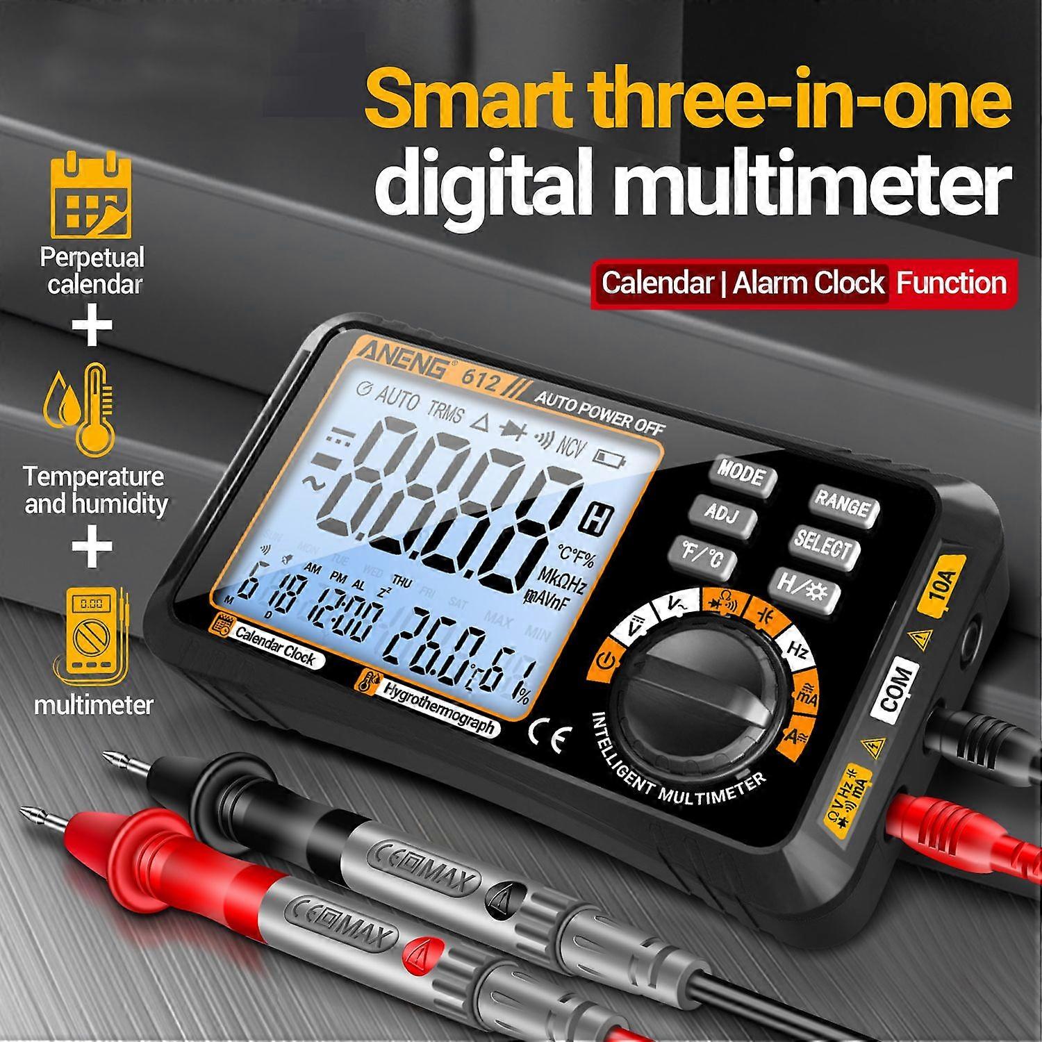 ANENG 612 Smart 3 in 1 Digital Multimeter Perpetual Calendar ...