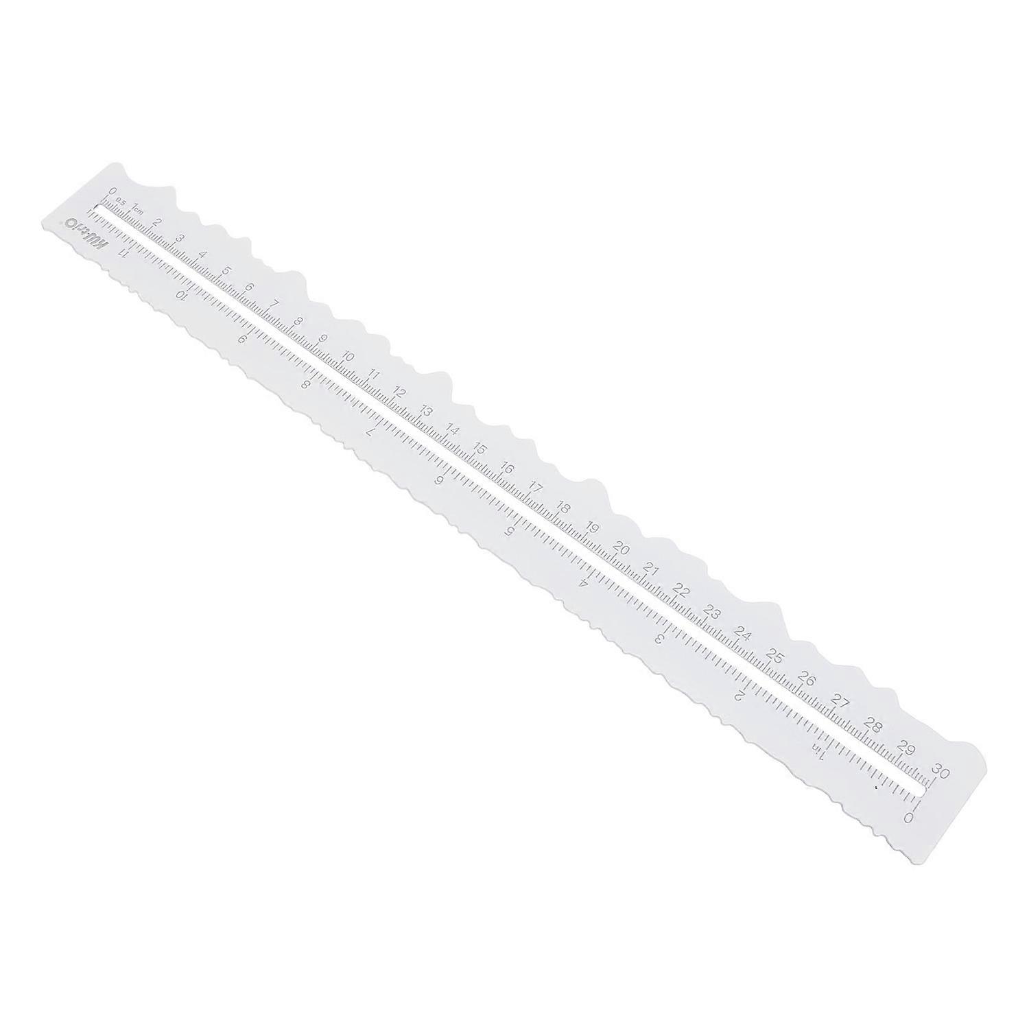 Paper Tearing Ruler Plastic Double Sided Deckle Edge Ruler for Crafting ...