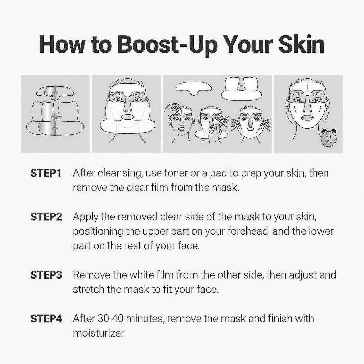 Deep Collan Retinol Tens Boost Up Mask Set, Face Tightening And Lifting ...