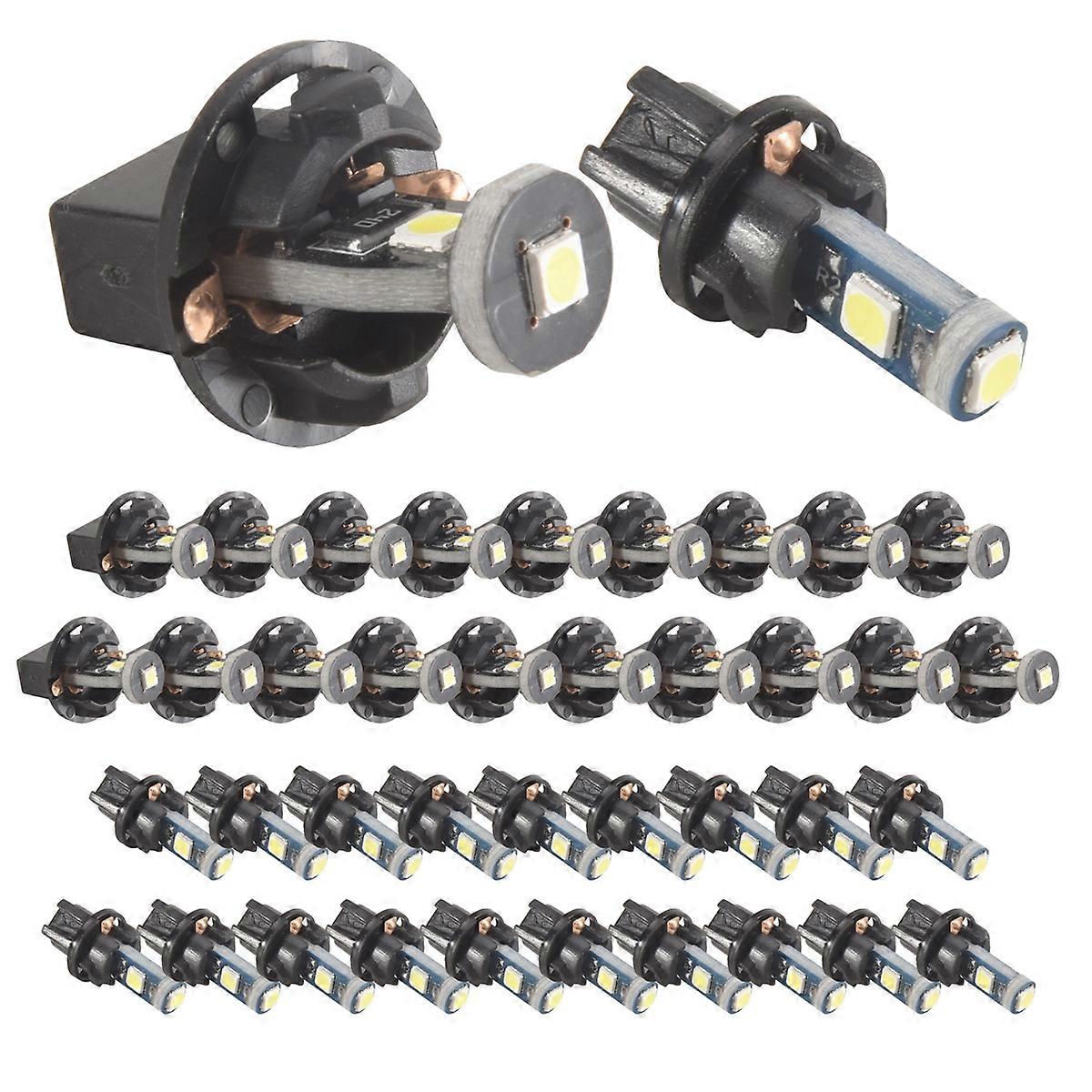 40 Pieces T5 T10 LED Bulbs Dash Lights with Twist Socket Inst ent Dashboard Light LED Bulbs for ...