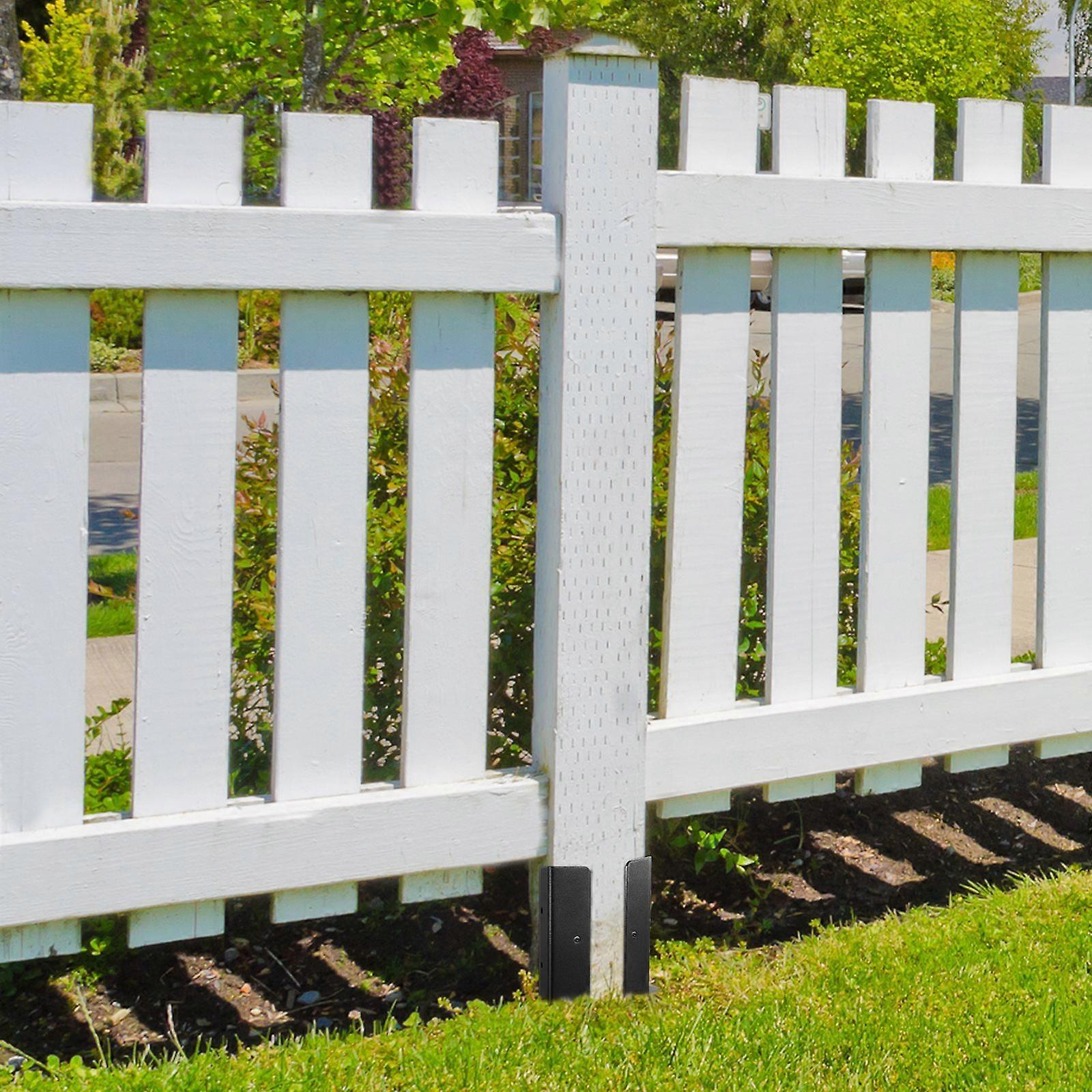 4 Sets Fence Post Brackets Deck Post Base Brackets Kit Heavy Duty ...