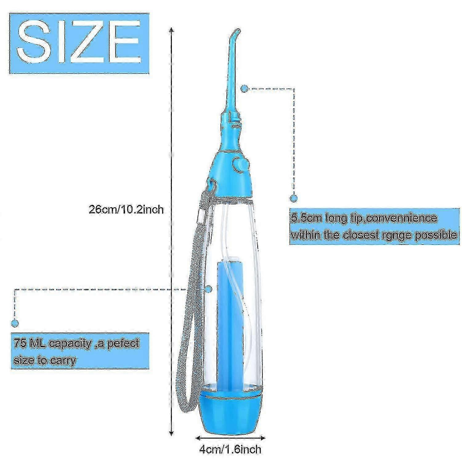 Tonsil Stone Remover Dental Water Jet Flosser Manual Pump Type Low ...