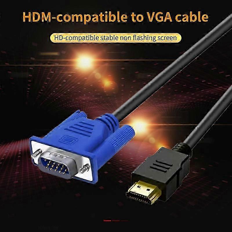 1.5m HDMI-compatible to VGA Cable Anti-interference High Clarity HDMI ...
