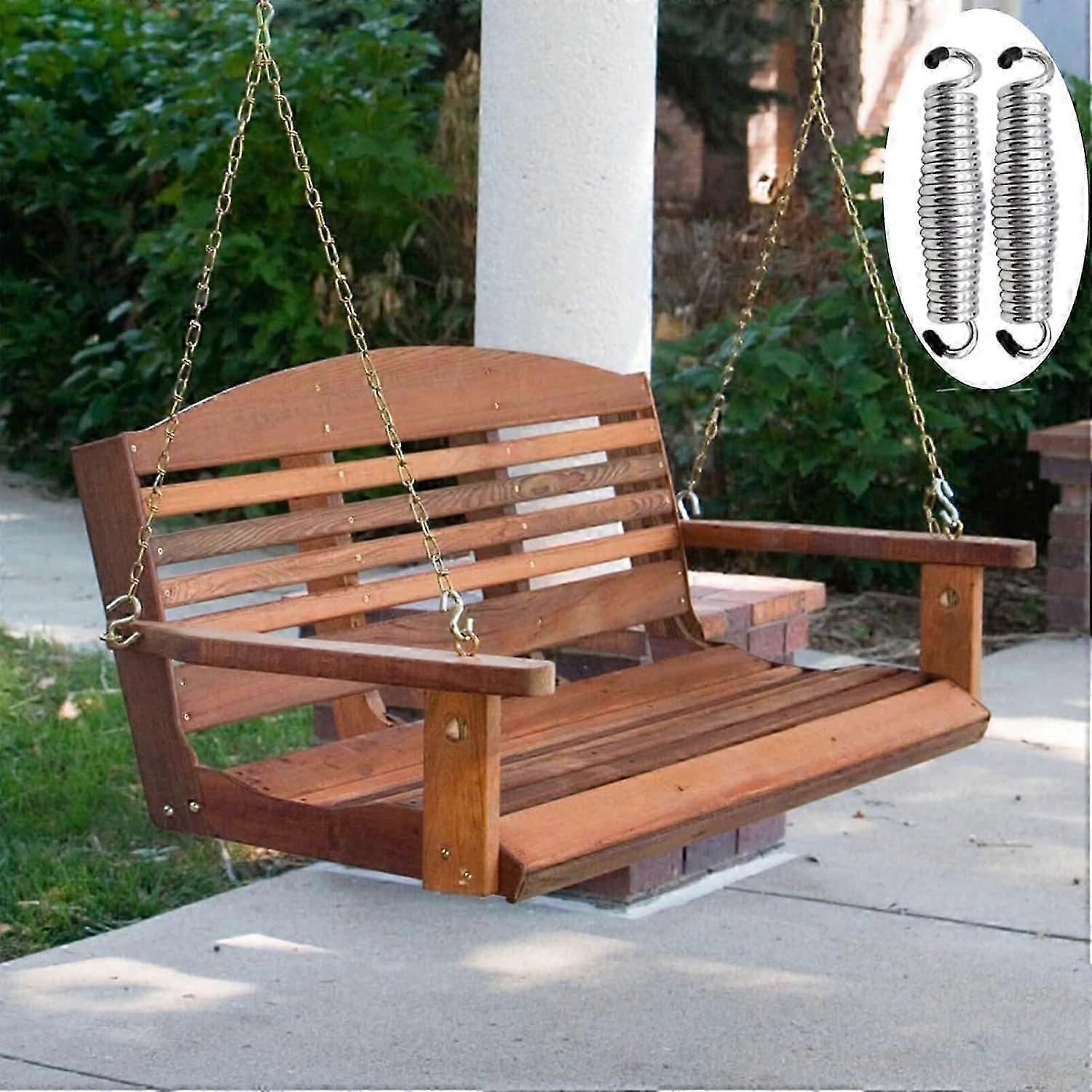 Heavy Duty Porch Swing Springs - 1600Lbs Capacity Silver Hammock Chair ...