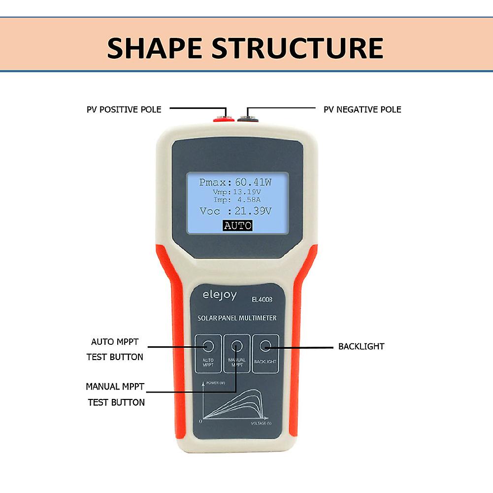 Photovoltaic panel power supplys multimeter auto manual mppt detection ...