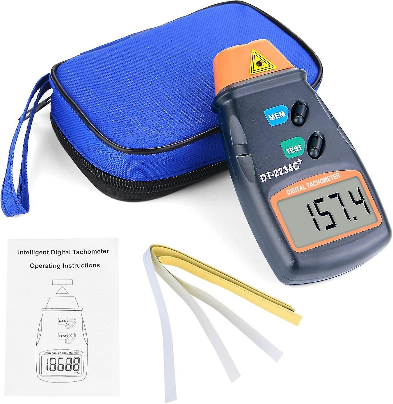 Professional Digital Tachometer, Non Contact Digital Laser Photo ...