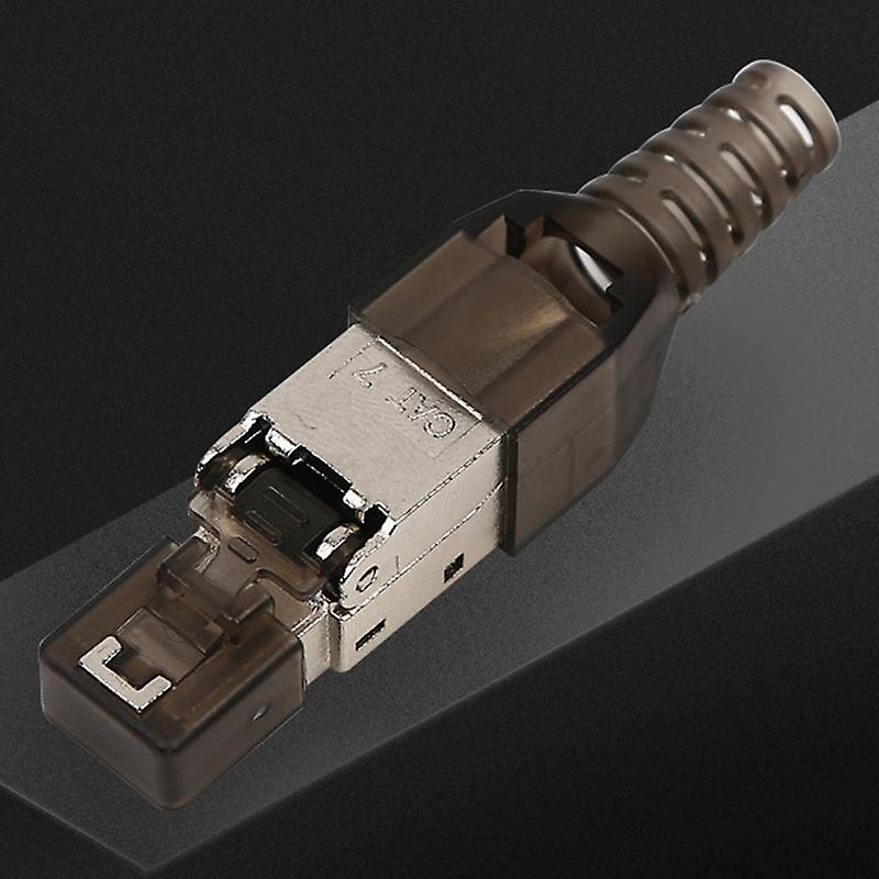 10Pcs/lot Tool-free Shielded Rj45 Cat 7 Termination Plug Cat7 Plug ...