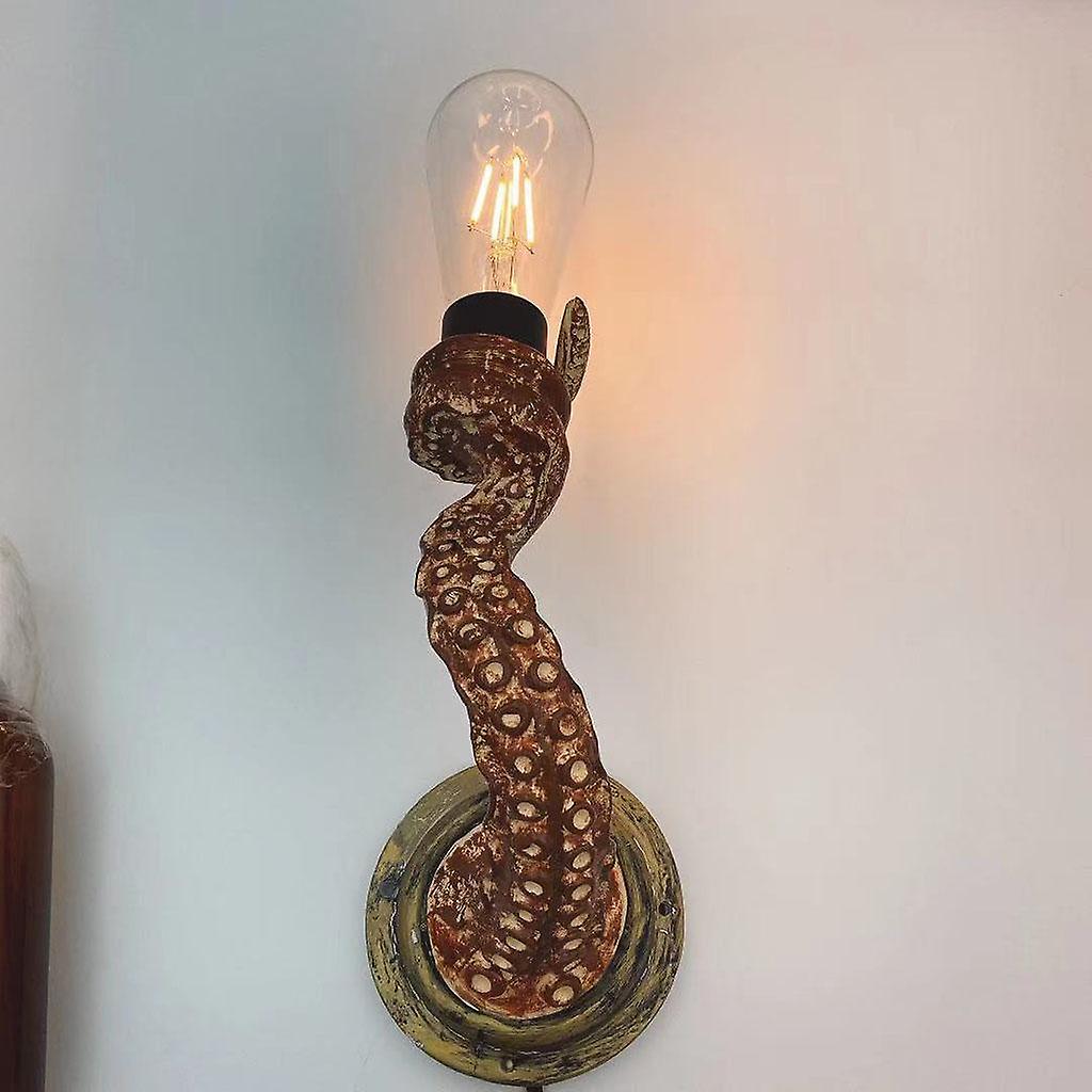 Retro Octopus Electric Light Tentacle Wall Sconces Lamp Home Decor Red ...