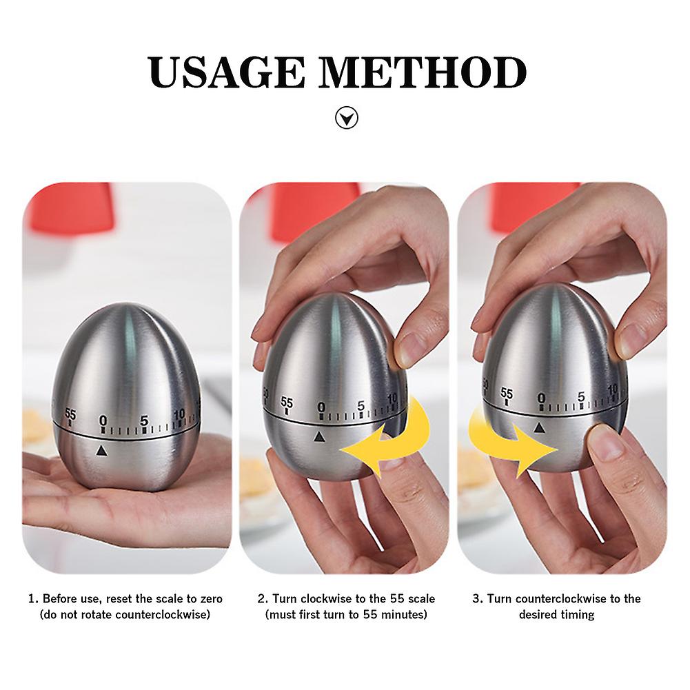 60 Minutes Egg/Apples Shape Kitchen Mechanical Timer Multipurpose ...