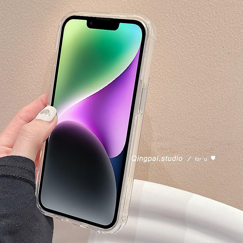 For iPhone 14 TPU Phone Protective Case Cute and Love Embroidery Phone Back Cover | Fruugo UK