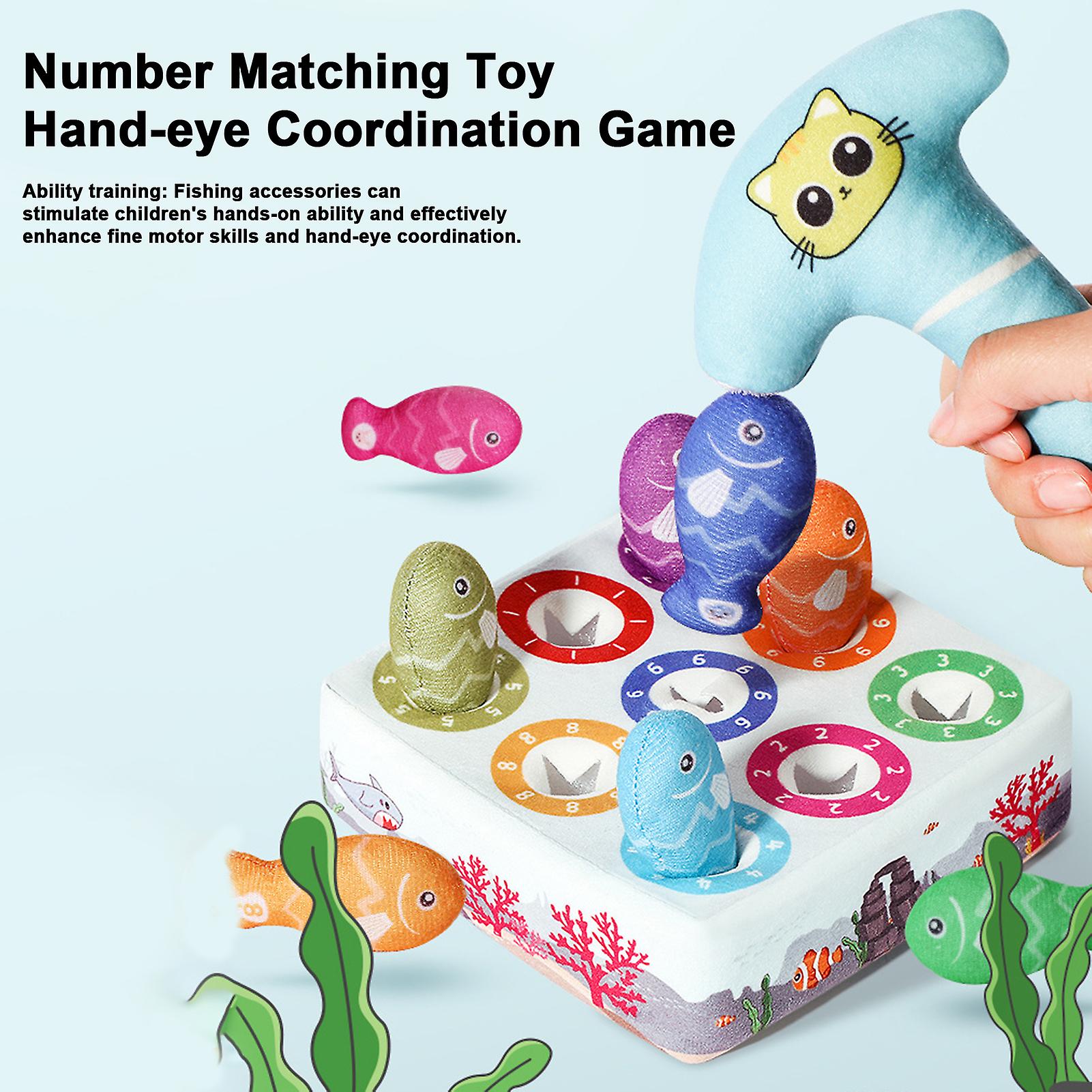 1 Set Number Matching Fishing Toy for Kids Aged 0-3 Parent-child ...