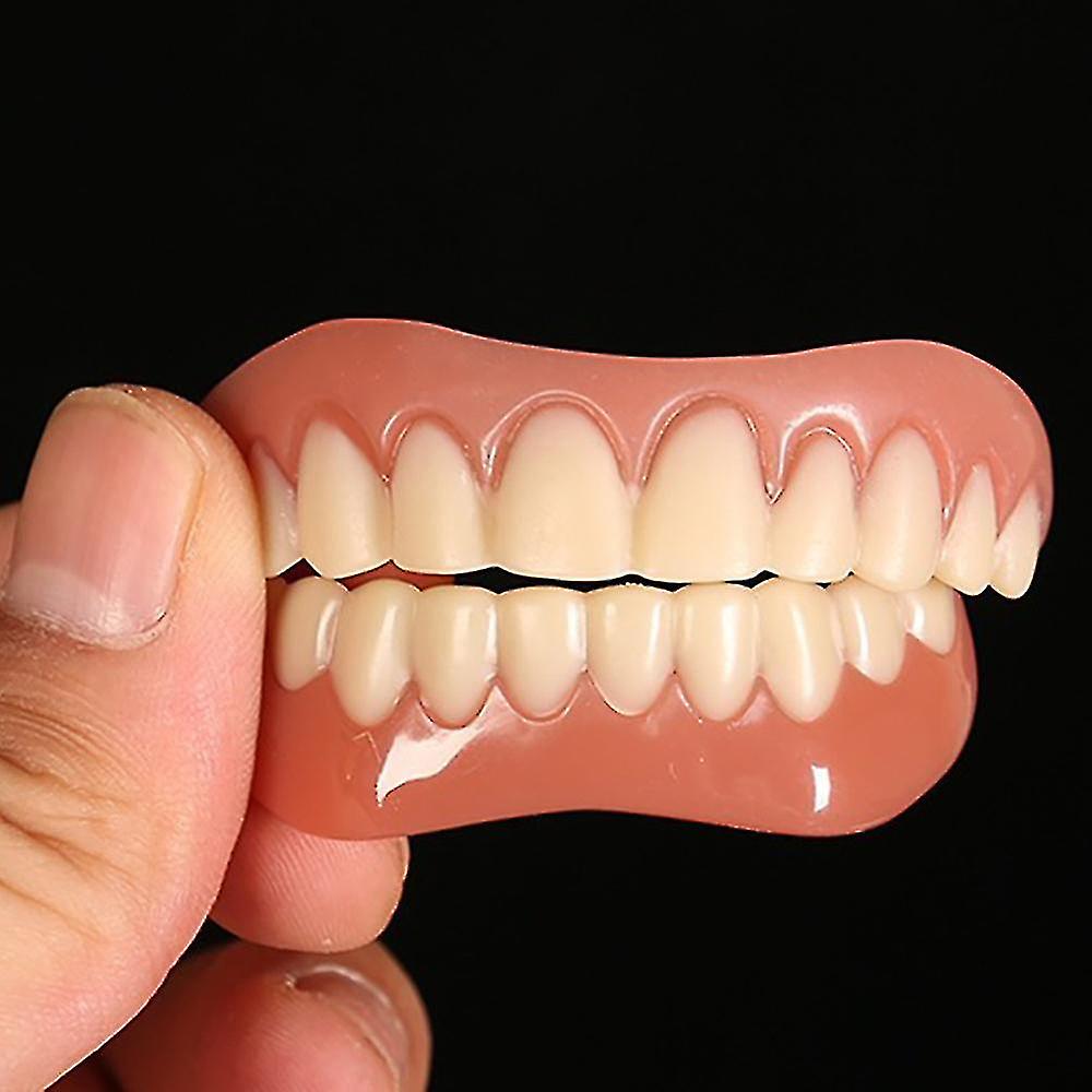 False Teeth Snap On Instant Dentures Smile Veneers Cosmetic Teeth ...