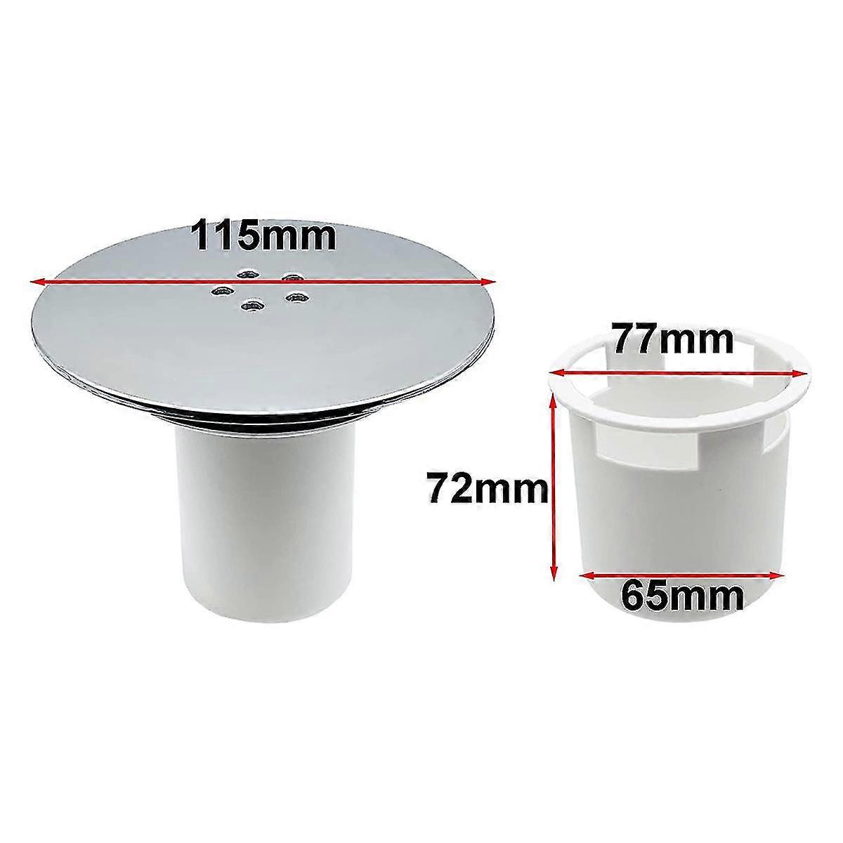 Shower Trap Cover, Shower Plug Hole Cover 90Mm/115Mm Plug Drain ...