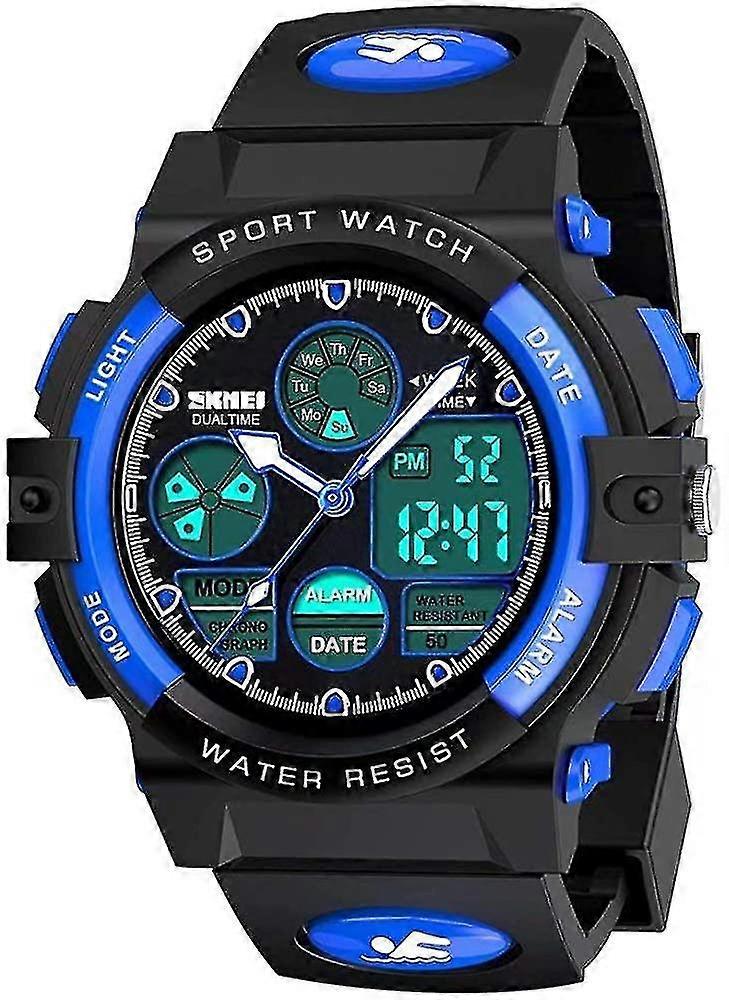 Kids Digital Sport Watch, Boys Girls Waterproof Sports Outdoor Watches ...