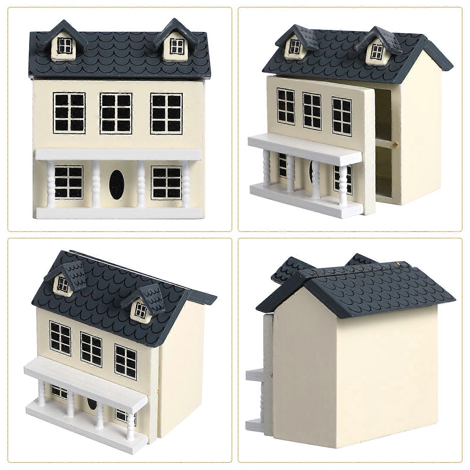 Miniature House Model Tiny Wooden House Decorative Model House Adorable ...