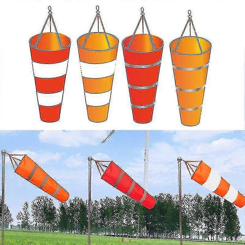 60/80/100cm Reflective Windsock Outdoor Airport Wind Direction ...