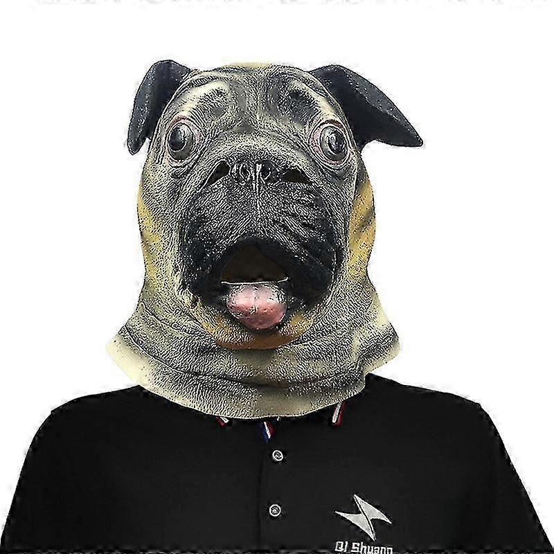 Harpy Dog Mask, Shar Pei Latex Headgear, Halloween Cute Mask Latex Mask ...